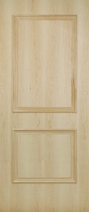 Porte simple érable blanc moulures encastrées AM-08 | Lambton Doors