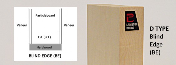 Lambton Doors’ Type D Blind Edge, Solid Hardwood Edge Option. | Lambton ...
